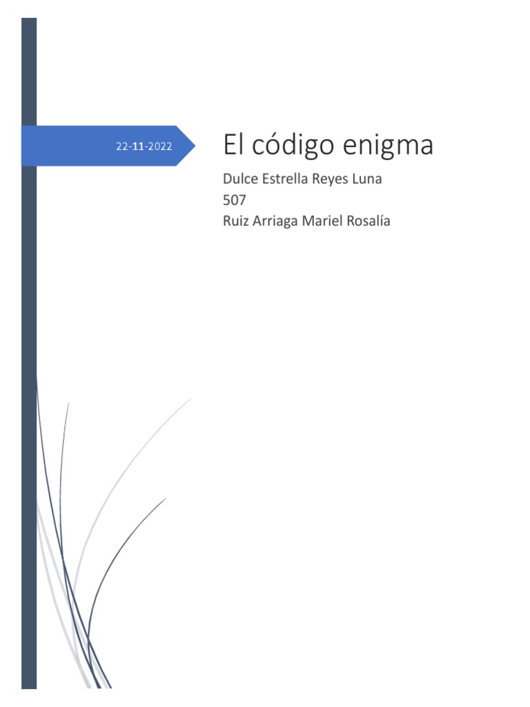 El Codigo Enigma Pdf Alan Turing Nazismo