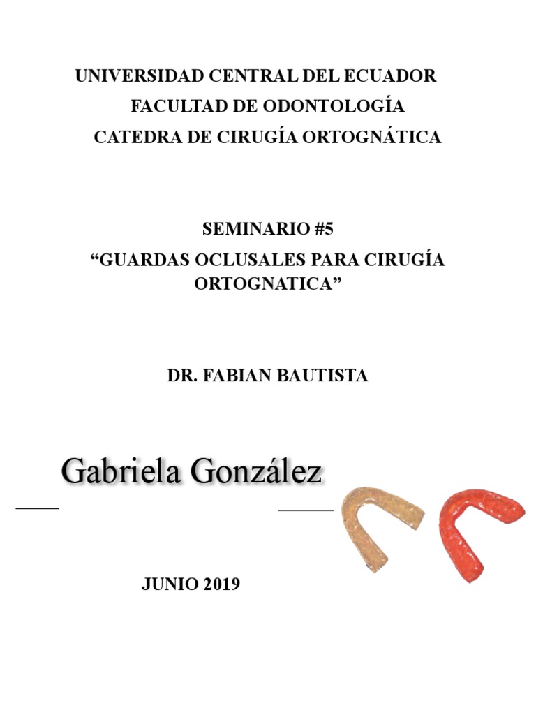 Férula Quirúrgica | PDF | Odontología | Cirugía