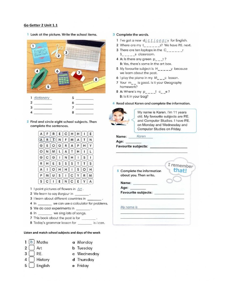 Go Getter Ejercicios | PDF