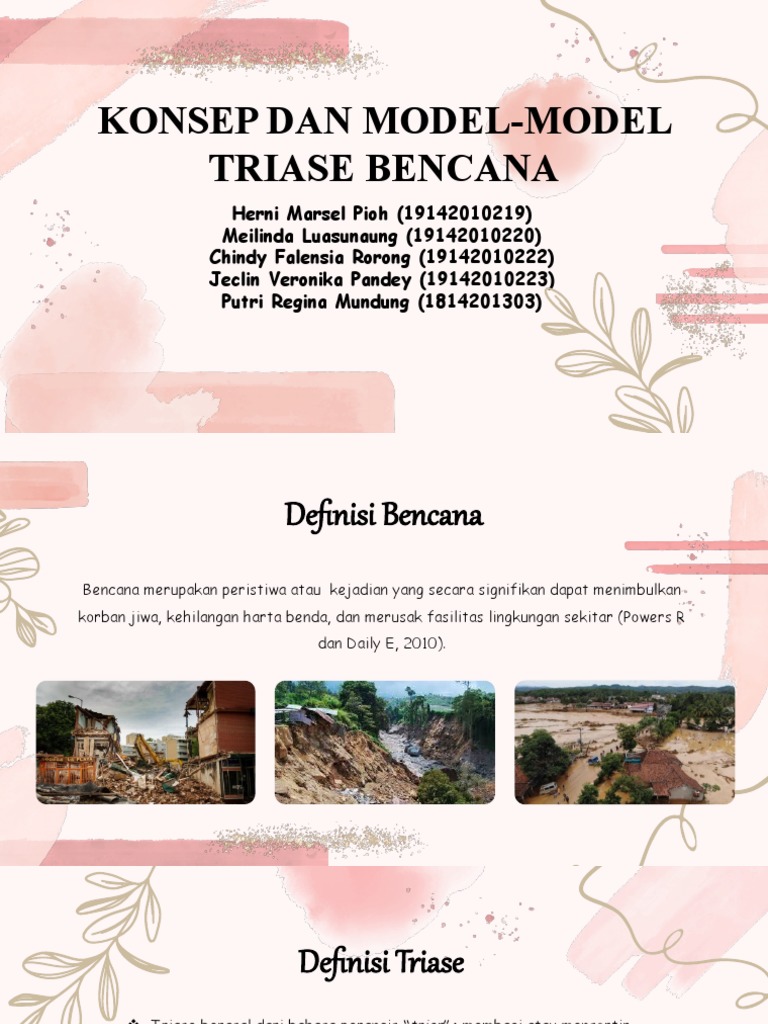 Konsep Dan Model Triase Kep. Bencana | PDF | Sains & Matematika