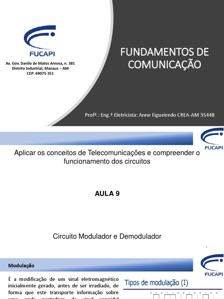 Aula 9 Lab-Modulador e Demodulador | PDF
