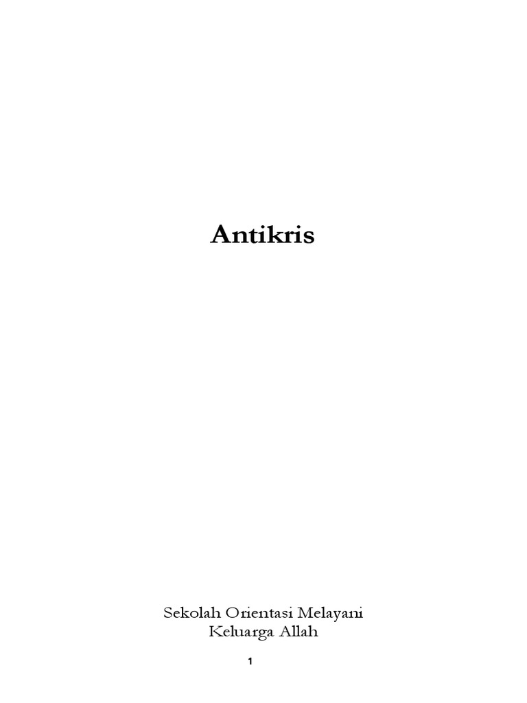 5.03 Antikris | PDF
