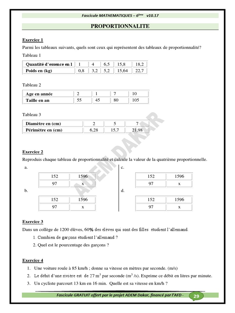 Fascicule Adem Math 6e-30-32 | PDF