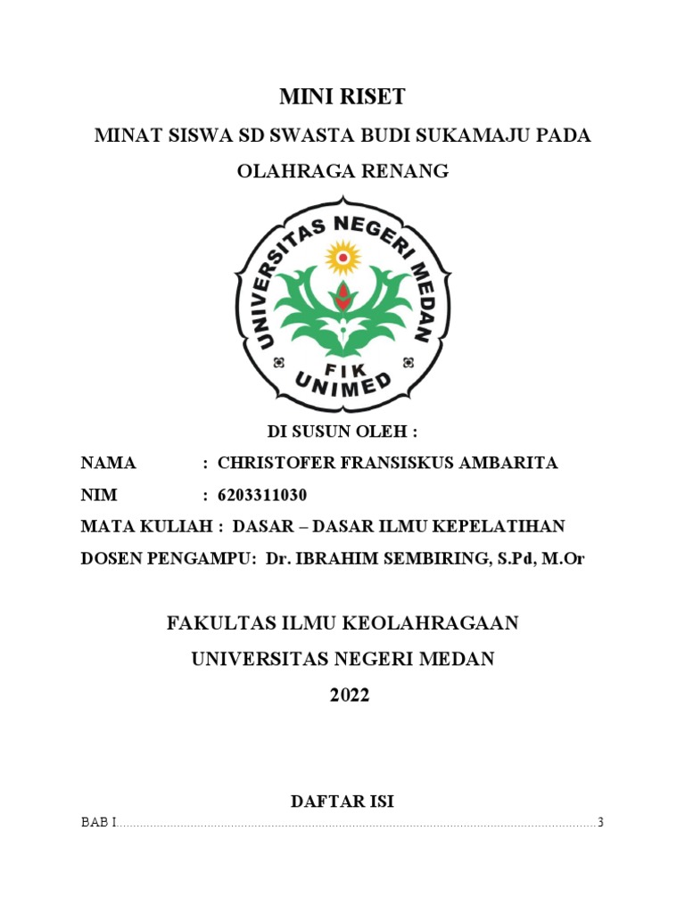 Mini Riset Chris | PDF