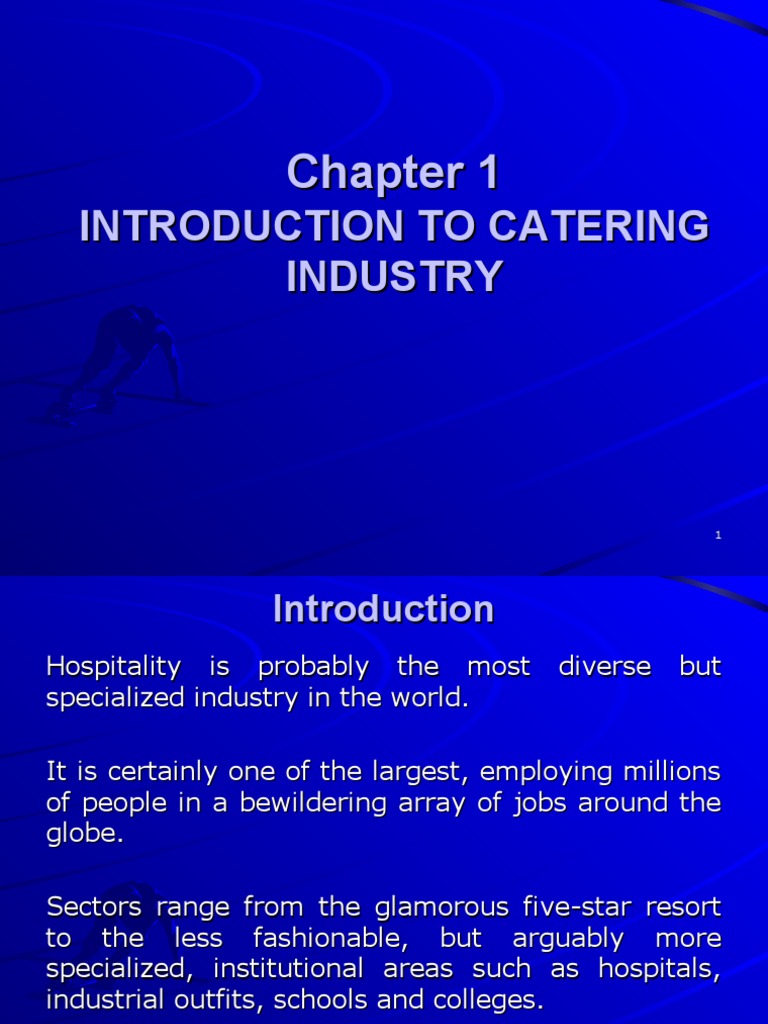 Chapter 1 Introduction To Catering Industry | PDF | Restaurants | Cooking