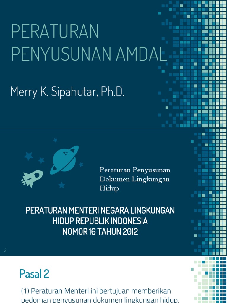 Pedoman Penyusunan Dokumen Amdal | PDF