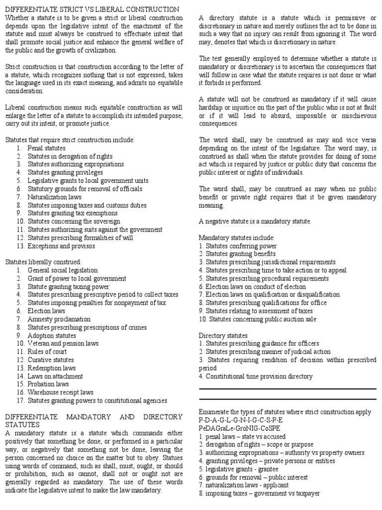 07 08 Statutory Construction | PDF | Taxes | Statute Of Limitations