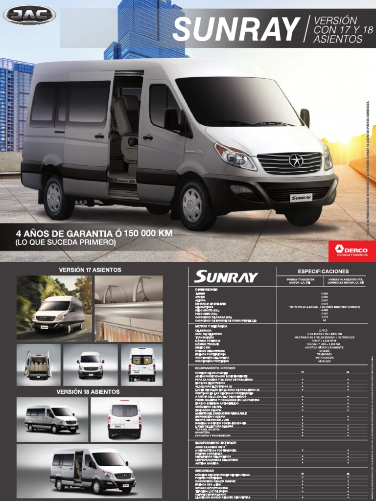 Ficha Tecnica Sunray | PDF