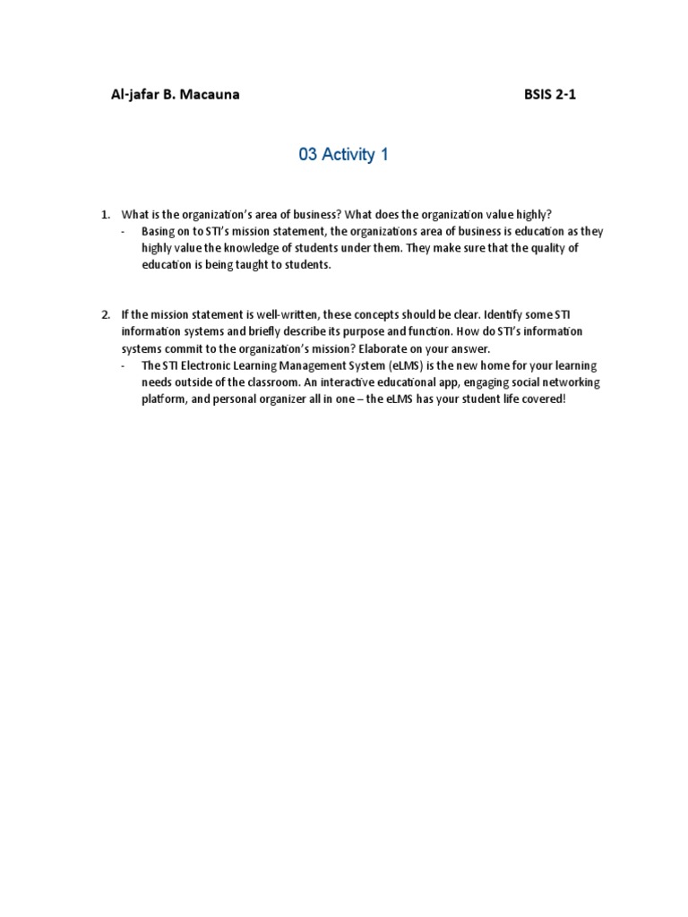 STI eLMS Overview and Mission Alignment | PDF