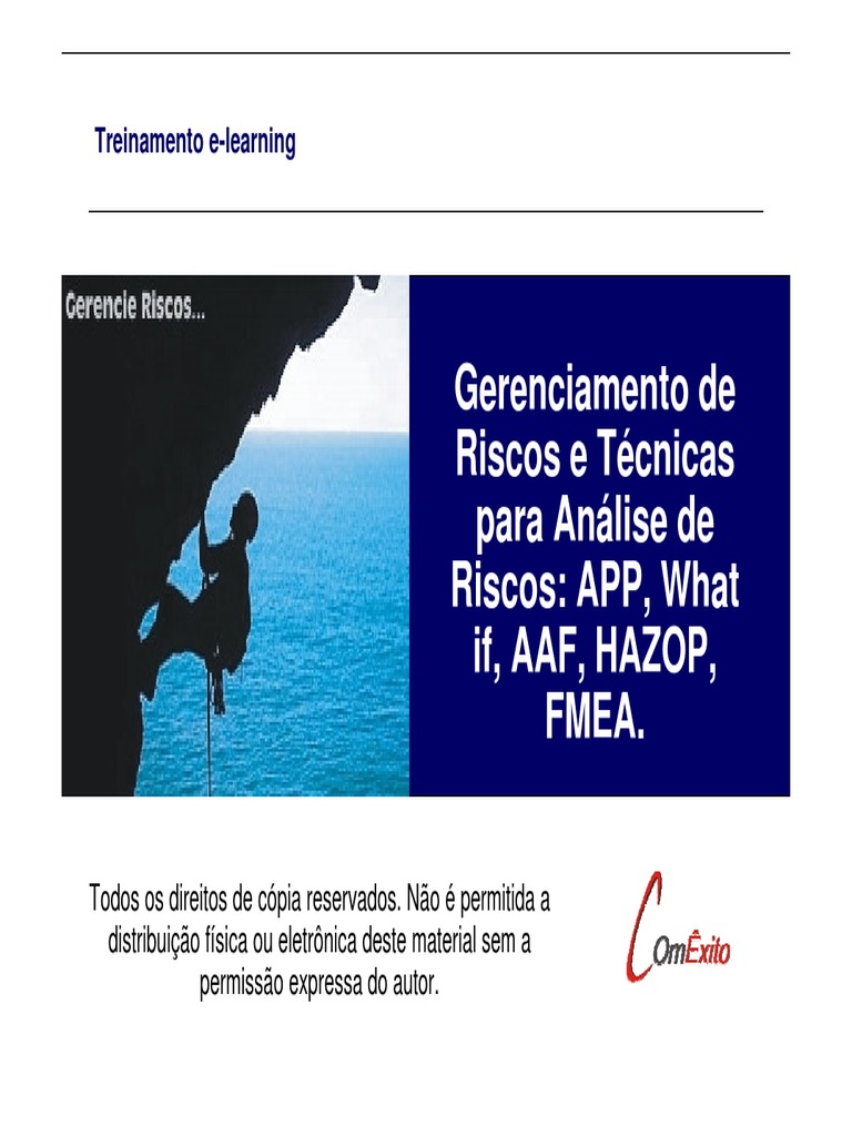 Gestão de Riscos: Fundamentos e Técnicas | PDF | Risco | Cidade