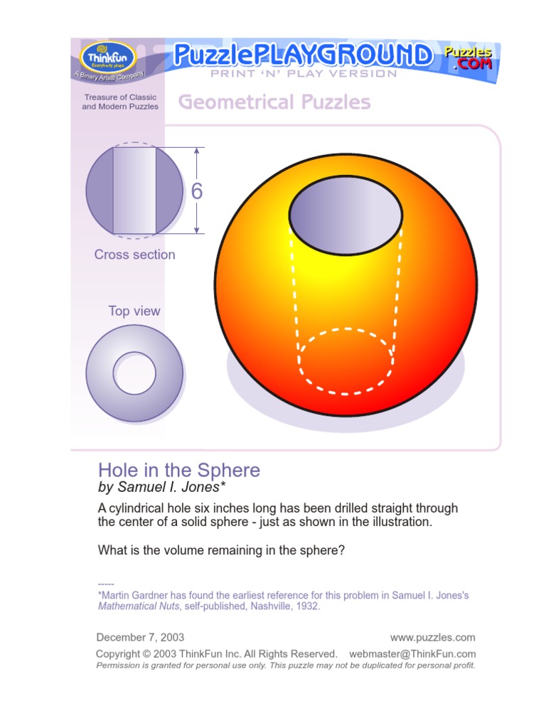 Hole in The Sphere Print Play | PDF | Teaching Methods & Materials