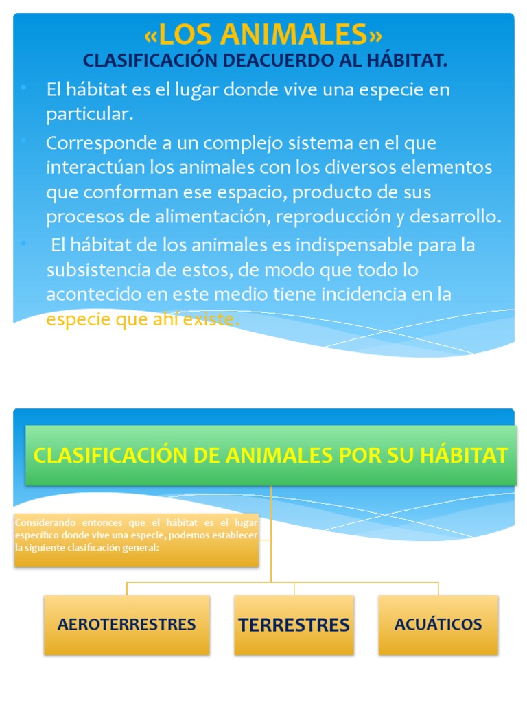 Clasificación de Animales por Hábitat | PDF | Habitat | Murciélago
