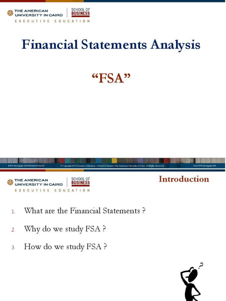 FSA PPT All | PDF | Balance Sheet | Financial Statement