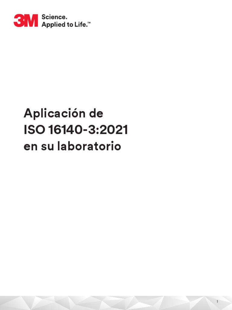Validación de Métodos Application of Iso 16140 3 | PDF | Alimentos ...