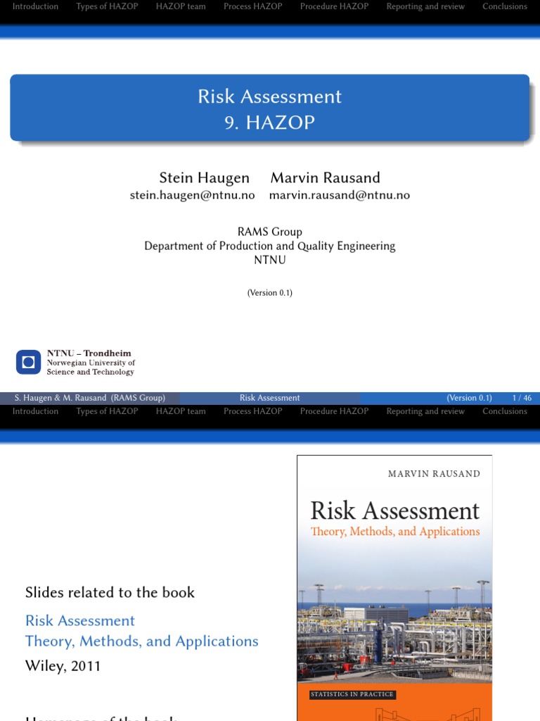 HAZOP | PDF | Risk | Risk Assessment
