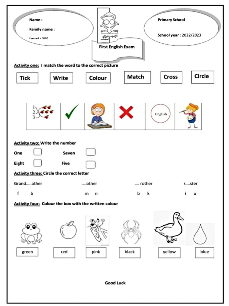 Dzexams 3ap Anglais 200935 | PDF