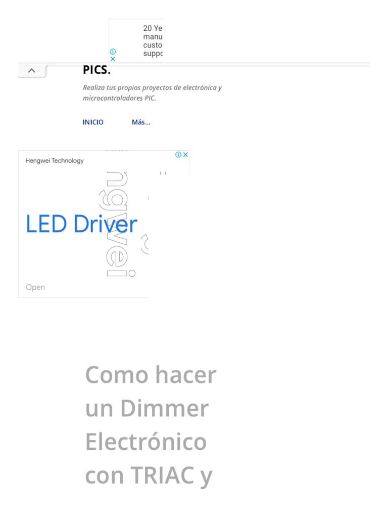 Como Hacer Un Dimmer Electrónico Con TRIAC y DIAC - Muy Fácil Paso A ...