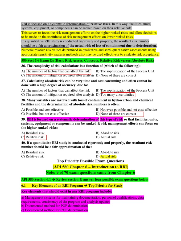 05 (Intro To RBI Inspection) | PDF | Risk | Accuracy And Precision