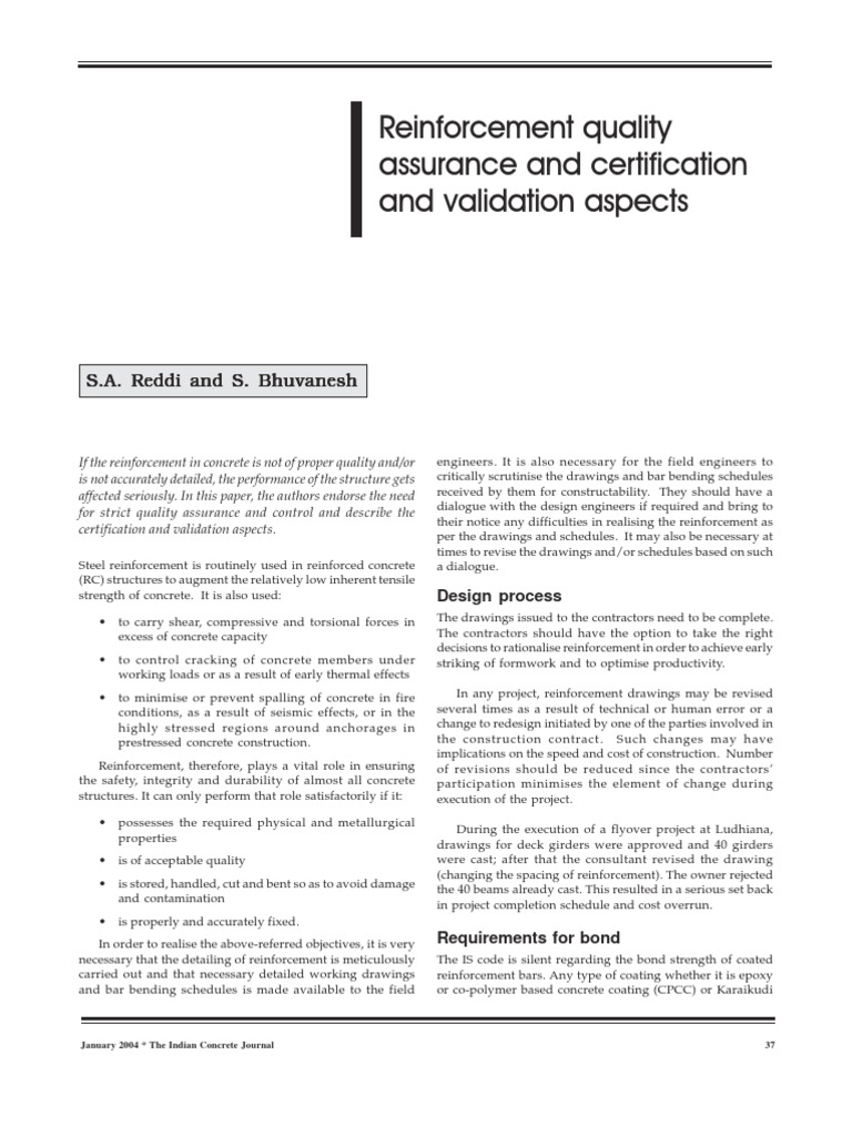 HTTP WWW - Sefindia.org Q System Files Reinforcement-Quality | PDF