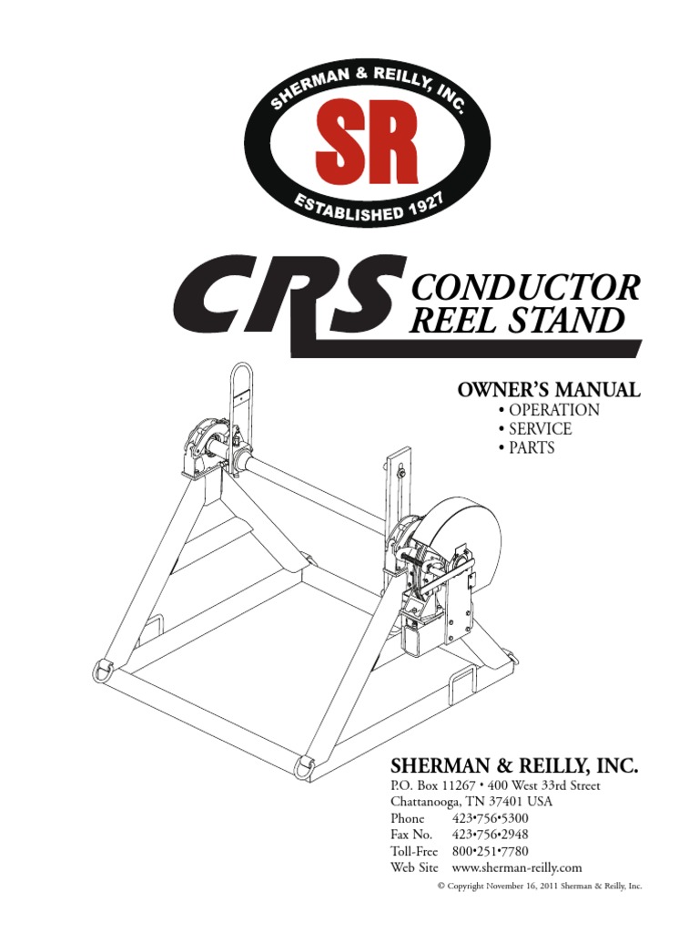 Sherman+Reilly Conductor Reel Stand | PDF | Safety | Occupational ...