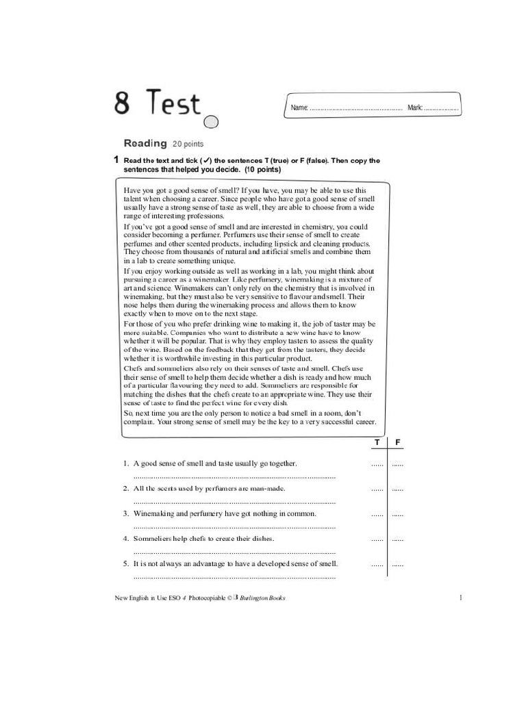 Unit 8 Tests | PDF