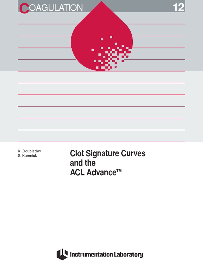 100 Clot Signature Curves and The ACL Advance | PDF | Coagulation | Maxima And Minima