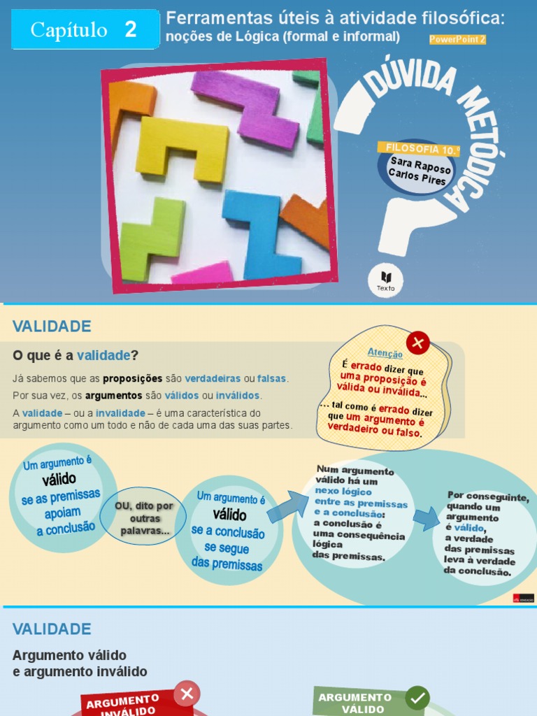 Validade e Tipos de Argumentos Lógicos | PDF | Argumento | Raciocínio ...