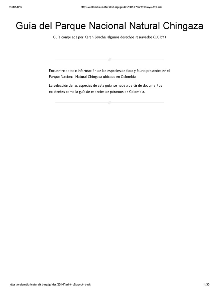 GUIA Fauna y Flora Chingaza | PDF | Clover | Botany