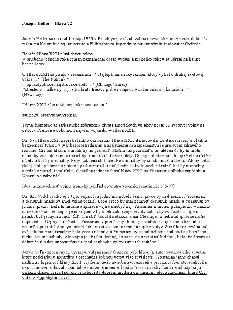 Heller - Hlava 22 | PDF