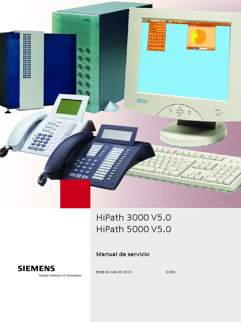 Manual de Servicio HiPath 3000 - 5000 V5.0 | PDF | Equipo | Electricidad