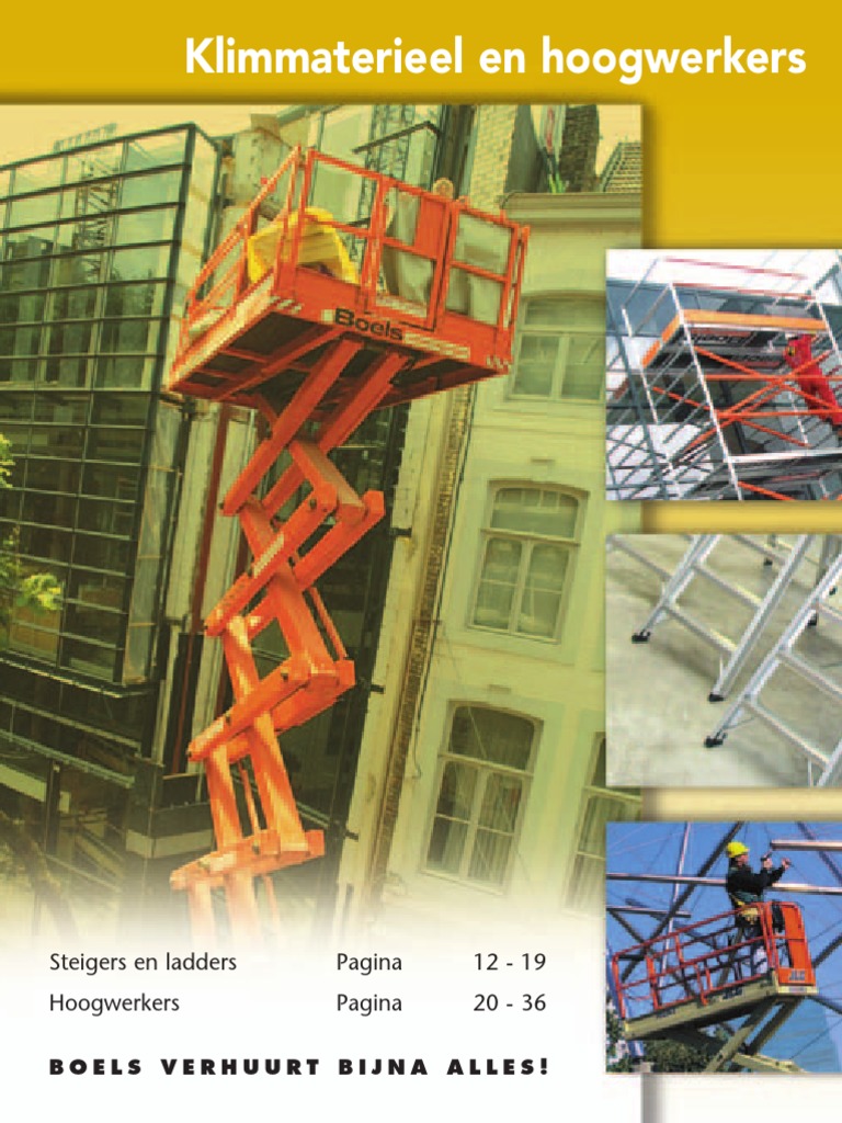 H01 - Klimmaterieel en Hoogwerkers - Boels-Verhuring | PDF