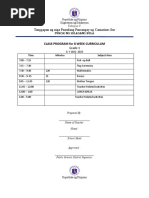 DepEd Sample Class Program and Teachers Schedule | PDF | Schools ...