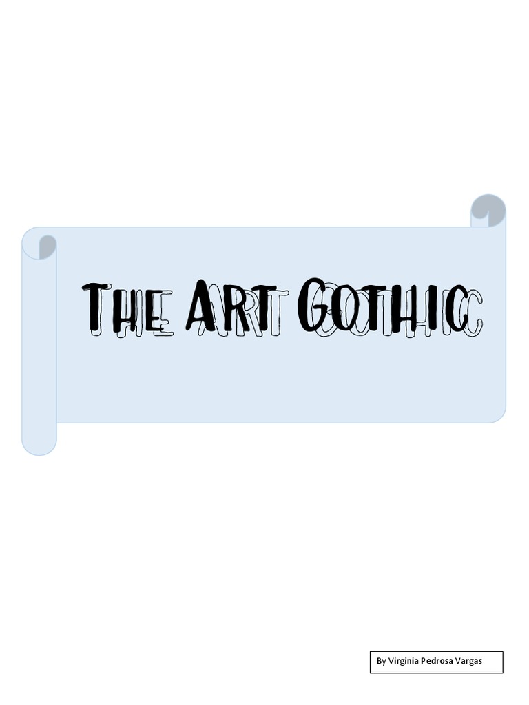 The Art Gothic.1 | PDF | Gothic Architecture | Architectural Design