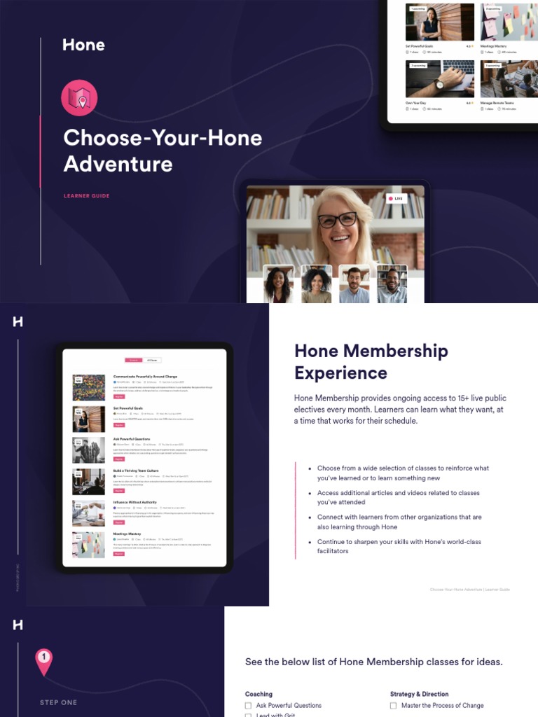 Choose-Your-Hone Adventure - Learner Guide - March 2022 | PDF | Learning | Psychology