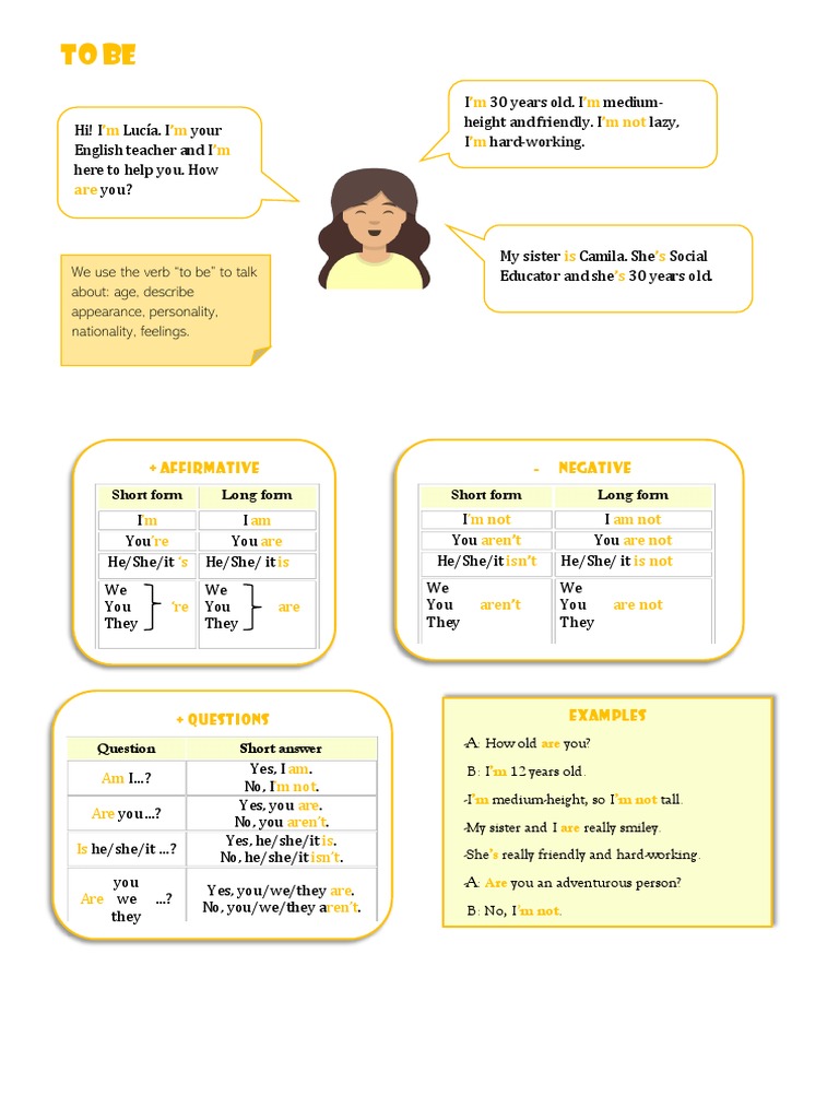 English Grammar: To Be & Have Got | PDF