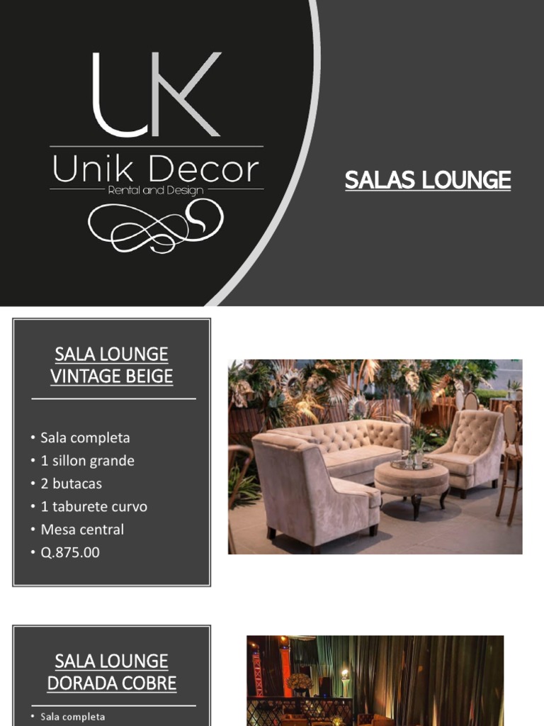 Catalogo de Salas Lounge 2022 A 2023 | PDF