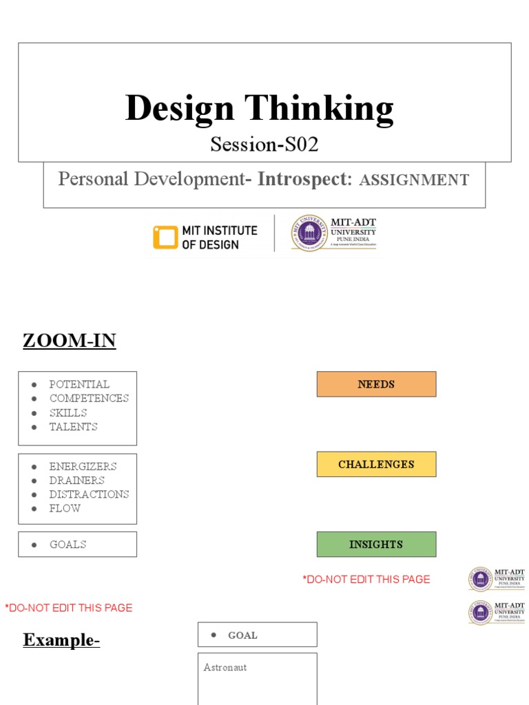 Design Thinking Assignment For Session-S02 | PDF
