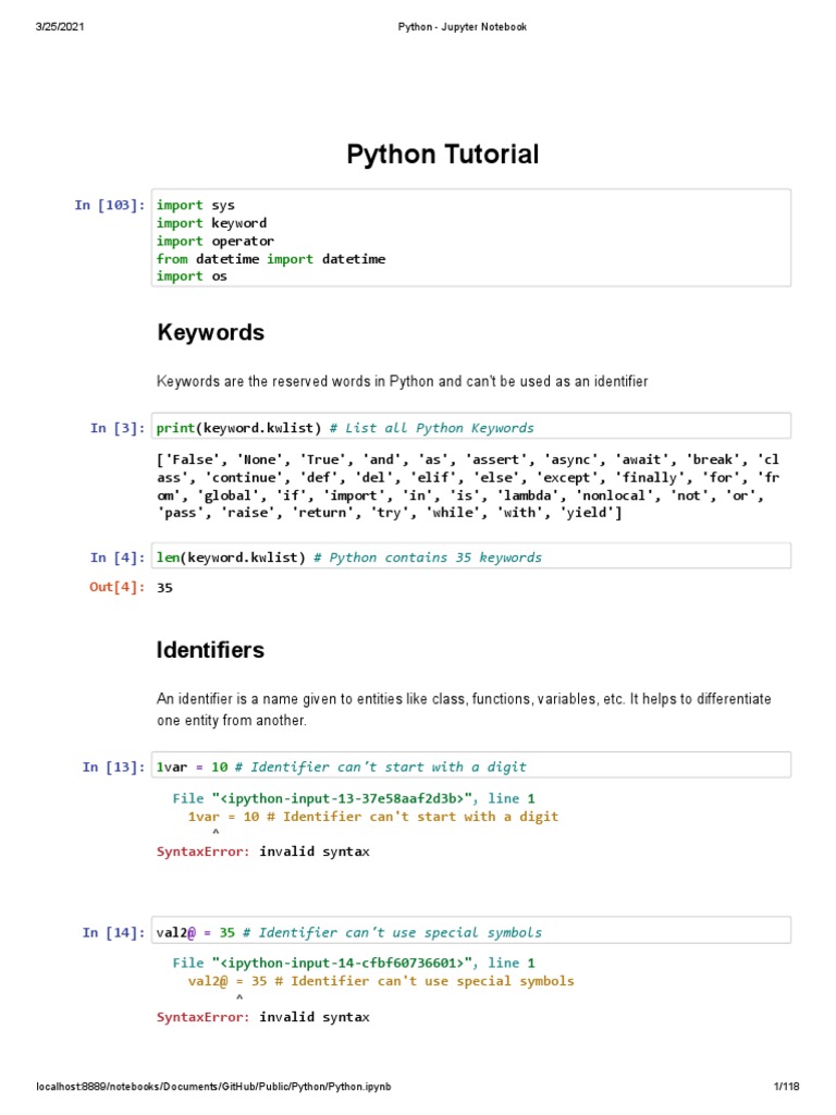 Python Tutorial 1668478822 Pdf Boolean Data Type Integer