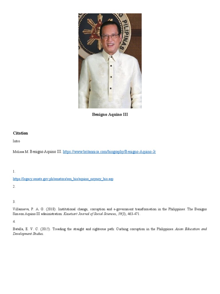 Benigno Aquino III | PDF