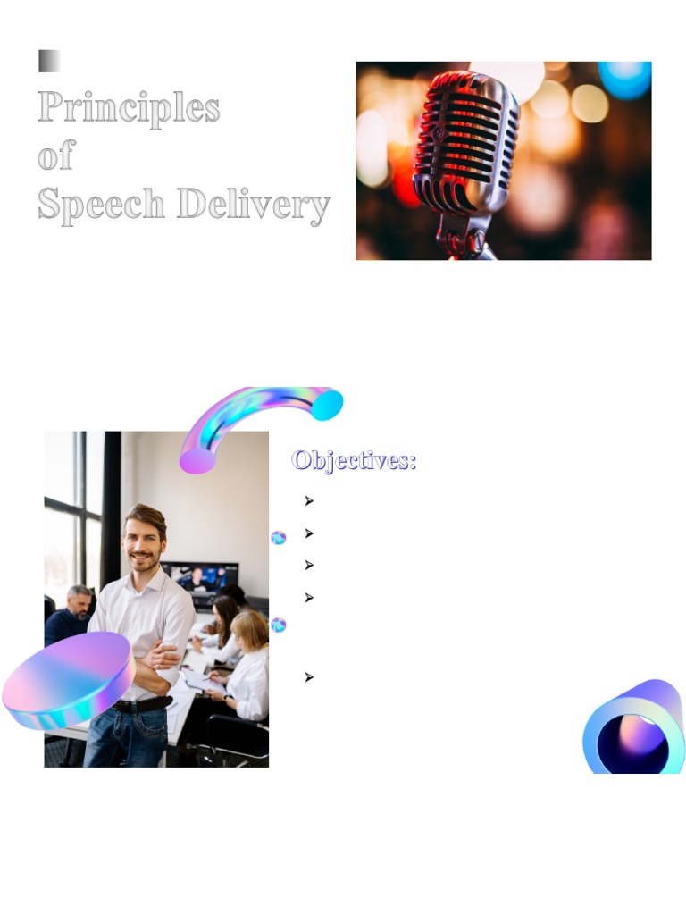 Principles of Speech Delivery | PDF