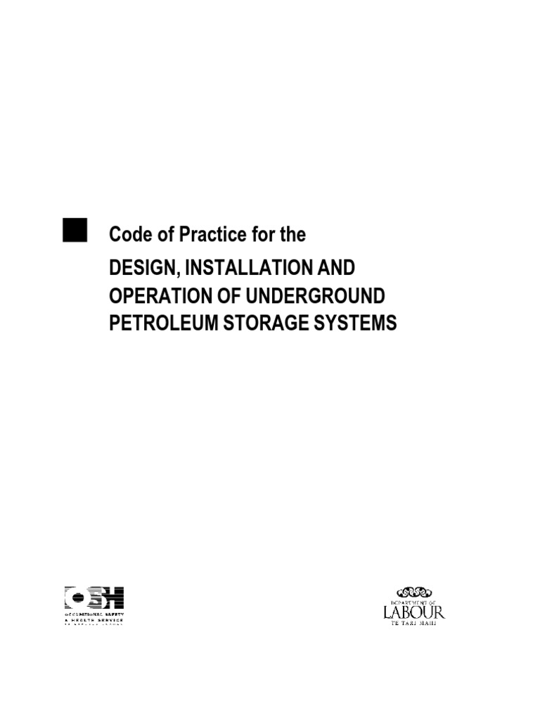 Code of Practice - Underground Petrol Storage Systems | PDF ...