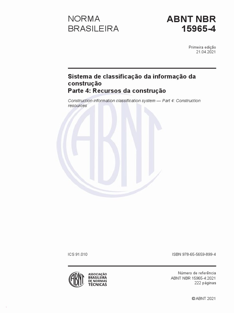 Abnt NBR 15965 4 2021 | PDF | ISO 9000