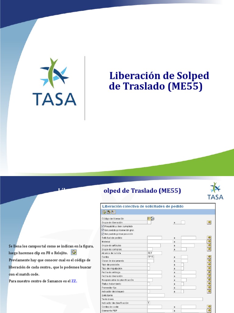 ME55 Reposición de Materiales | PDF