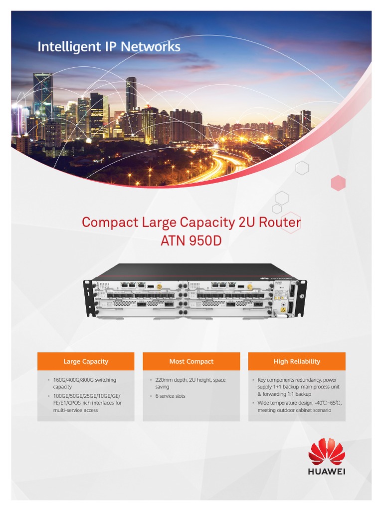 ATN 950D Brochure v2.0 | PDF | Physical Layer Protocols | Computer Networking