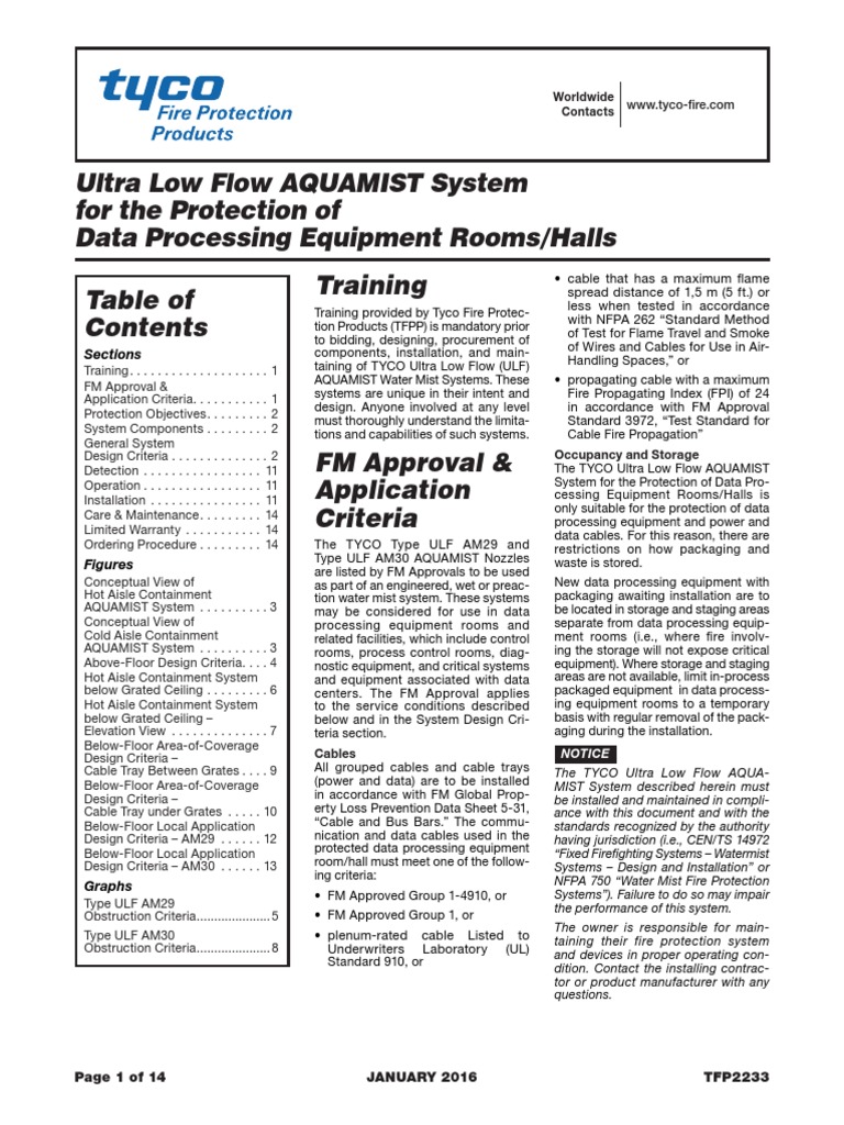 TFP2233!01!2016 AquaMist Data Center TDS English | PDF | Pipe (Fluid ...