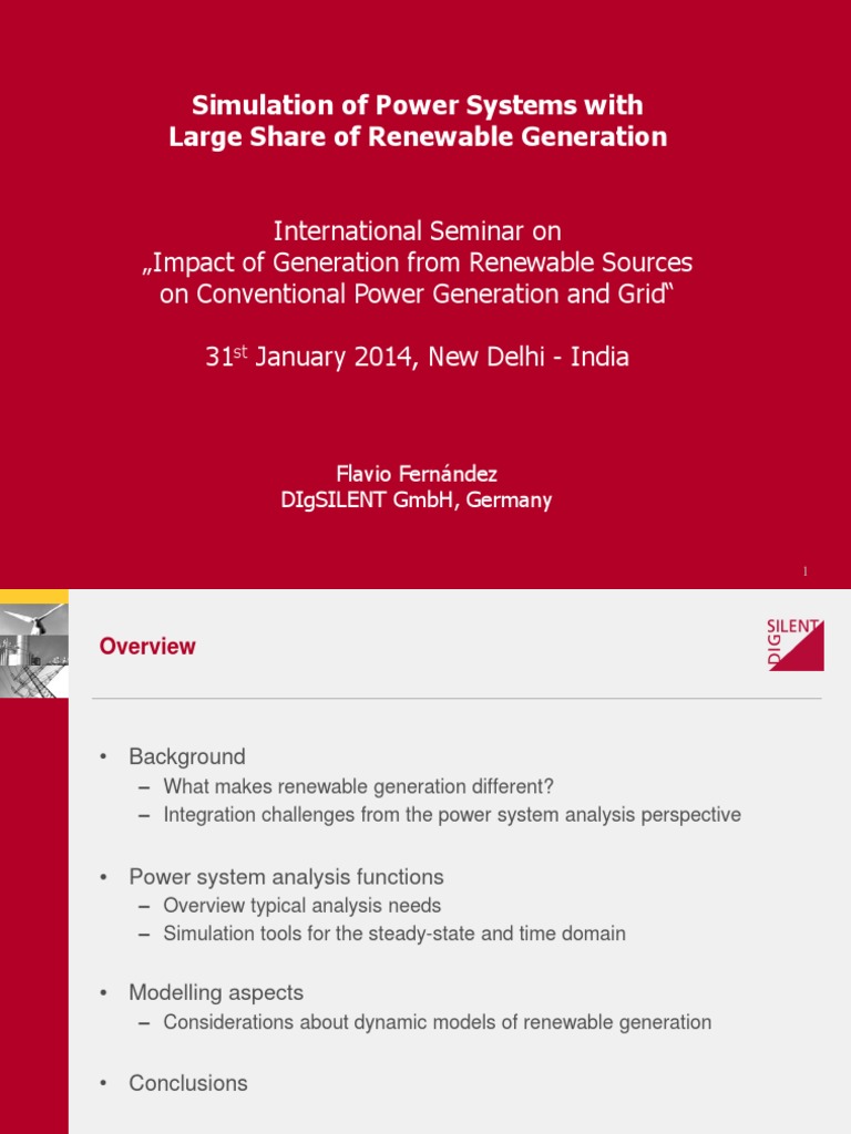 PaperIV FlavioFernandez, DIgSILENT | PDF | Electrical Grid | Electricity