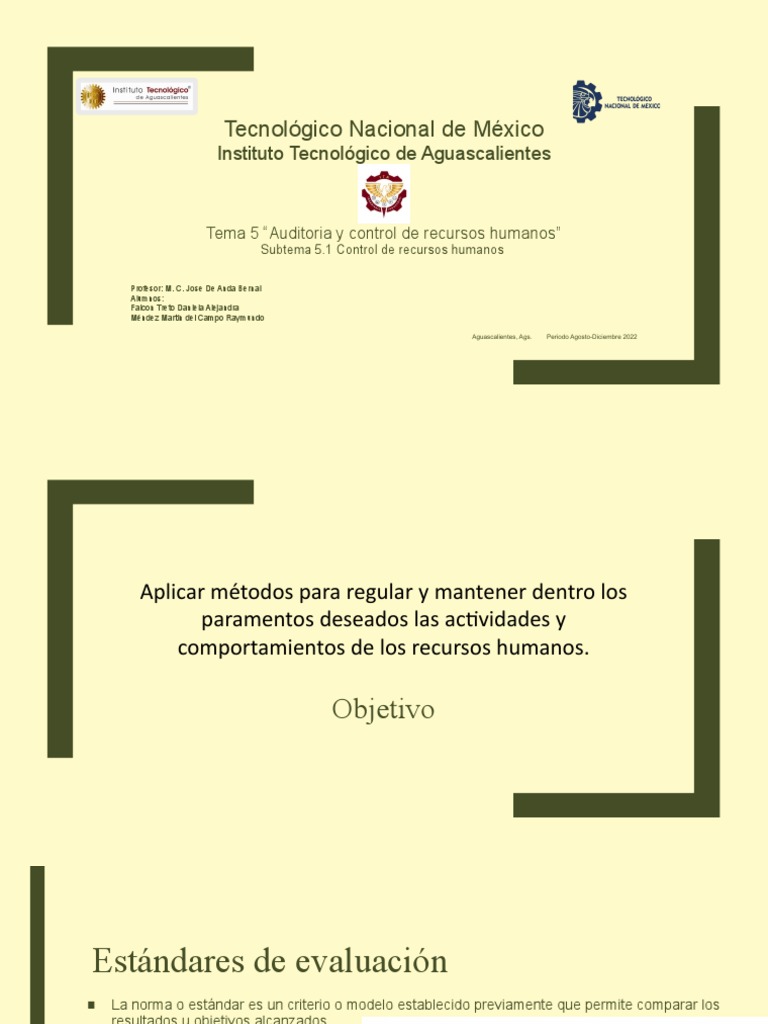 Tema 5.1 Control de Recursos Humanos | PDF | Disciplinas | Gestión de recursos humanos