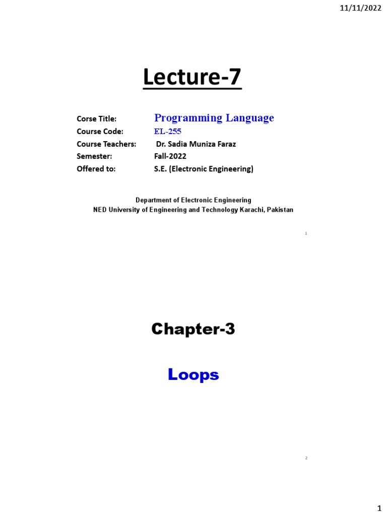 Programming Languages Lecture-7 Fall-2022 | PDF | Ascii | Computing