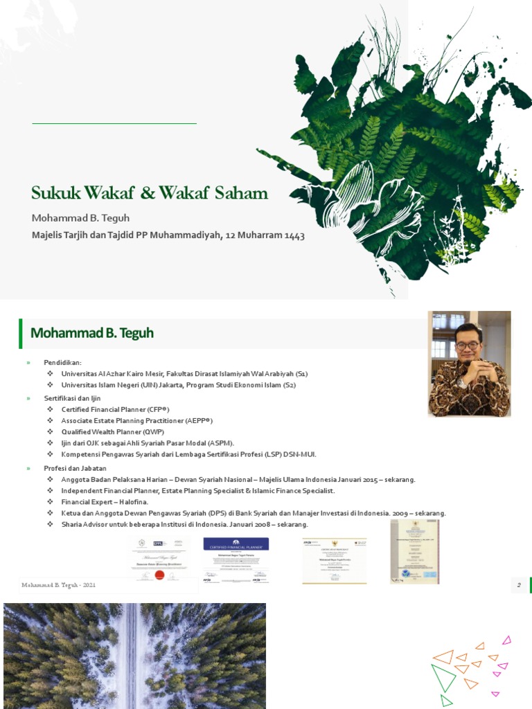 Mohammad B. Teguh Sukuk Wakaf Wakaf Saham | PDF