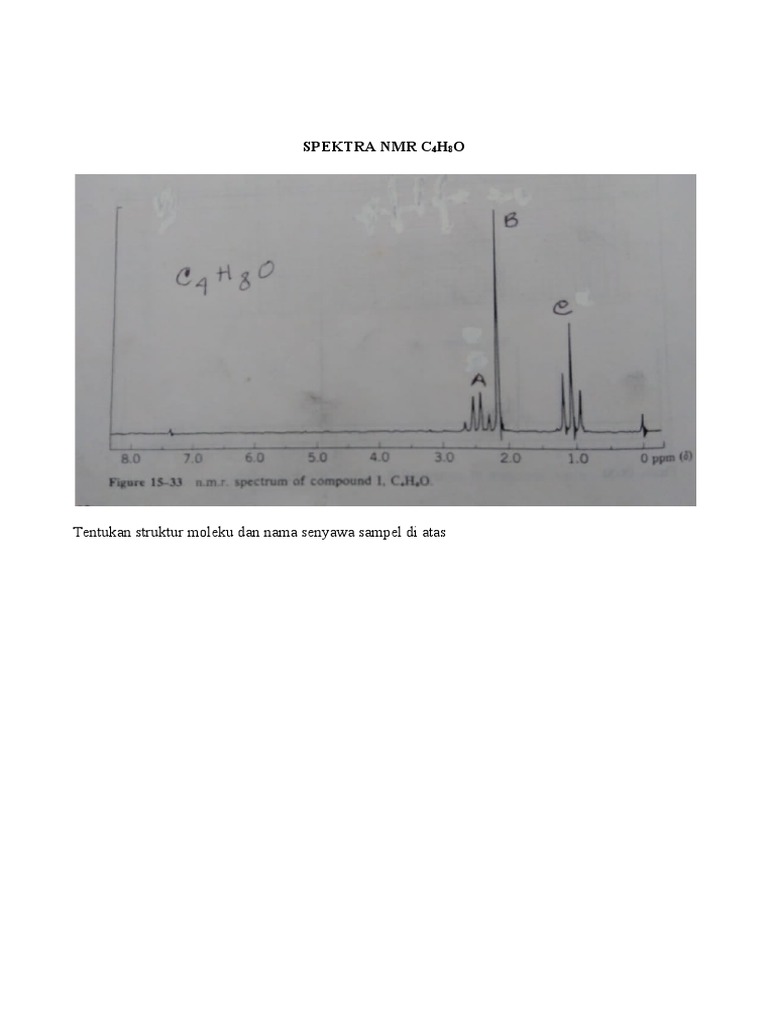 Spektra NMR C4h8o | PDF